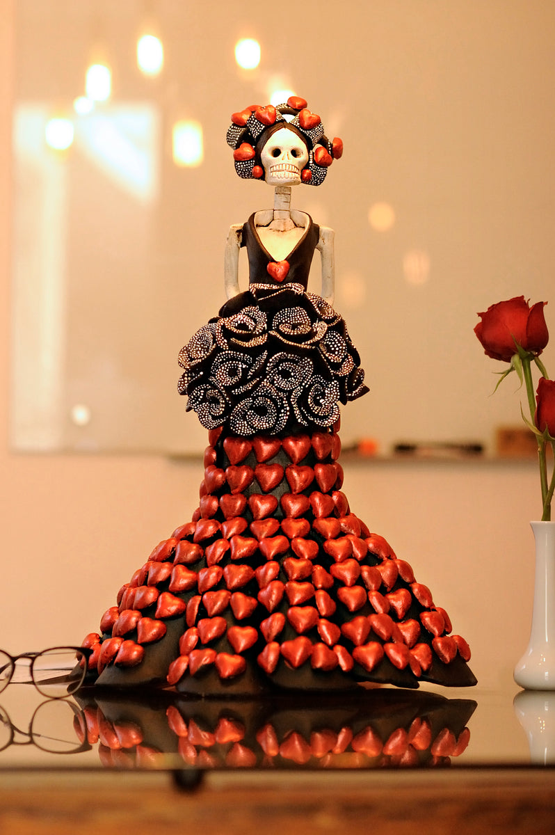 Elena - Clay Ceramic Catrina – The Catrina Shop