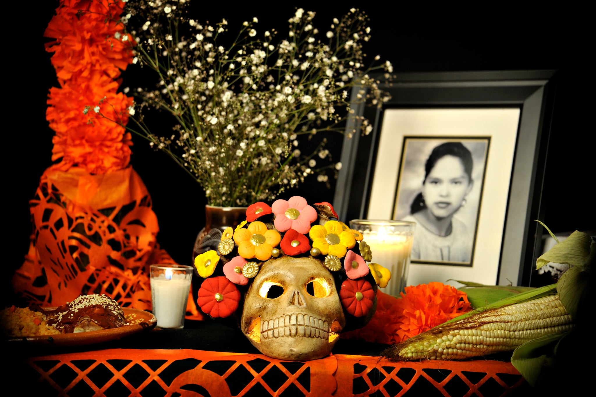 Day of the Dead Skull Candle Holder Lupita – The Catrina Shop